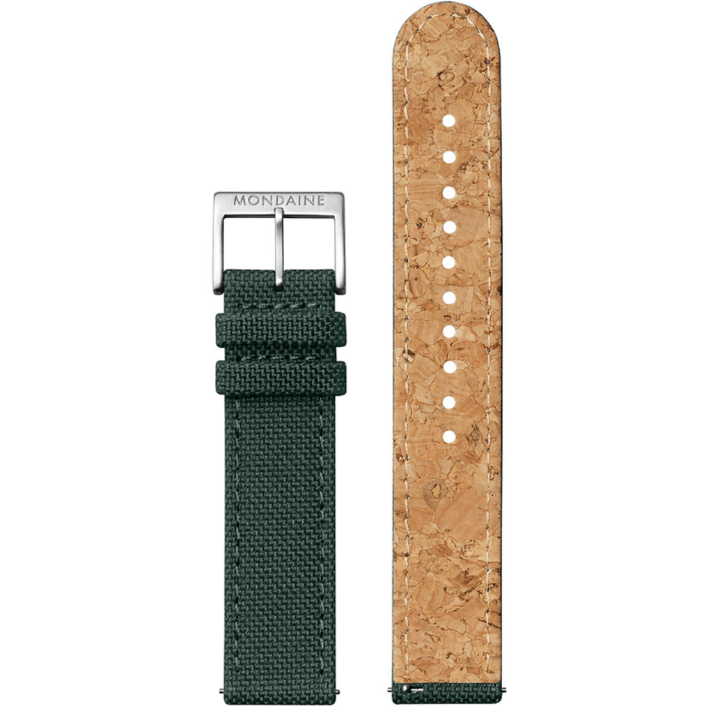 Forest Green textile strap, 18 mm – Mondaine United Kingdom
